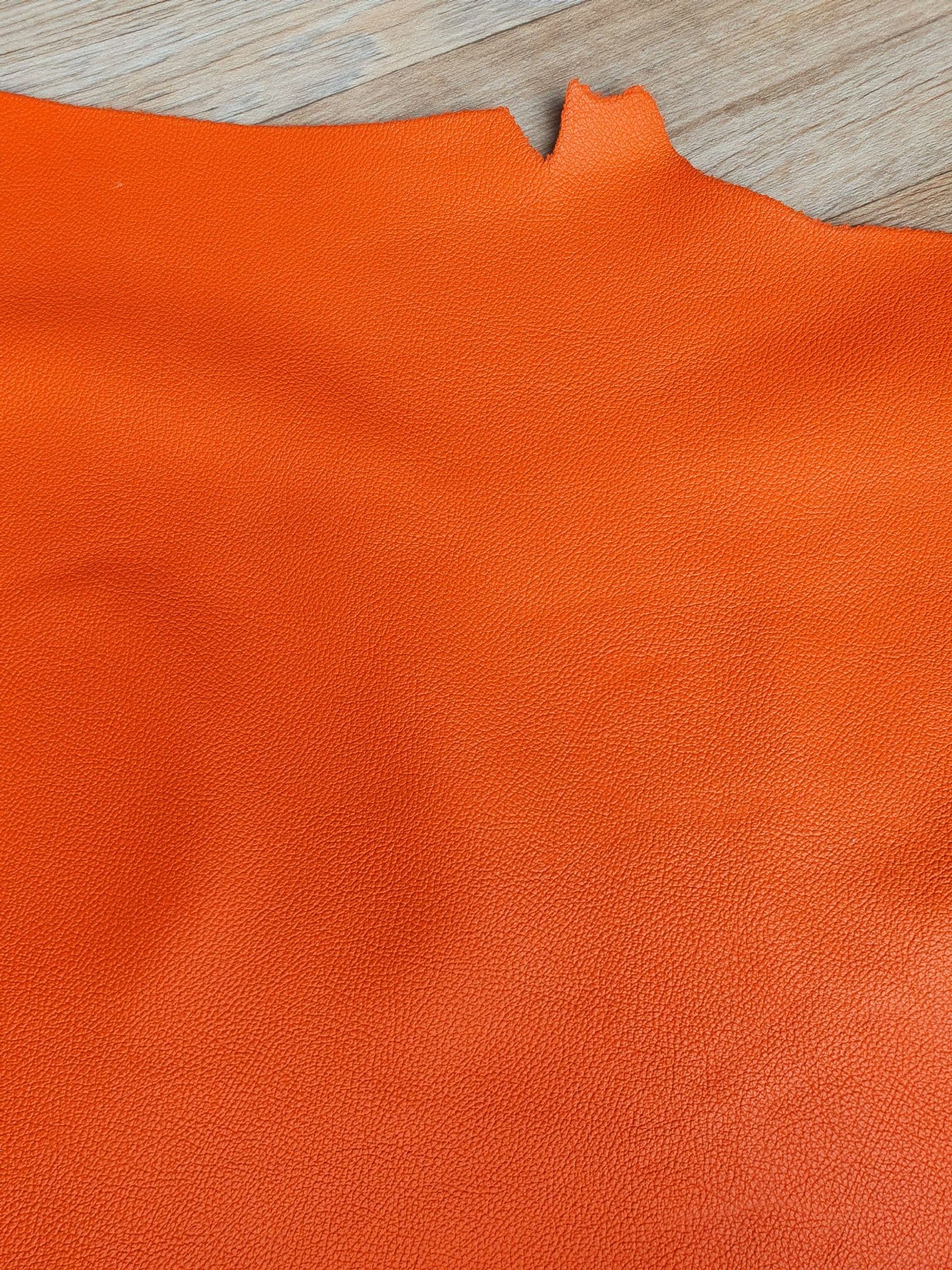 Orange Biker Leather