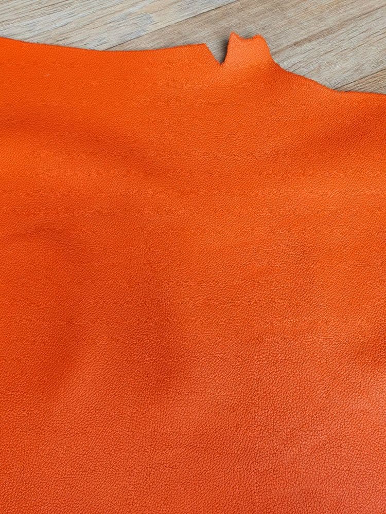 Orange Biker Leather
