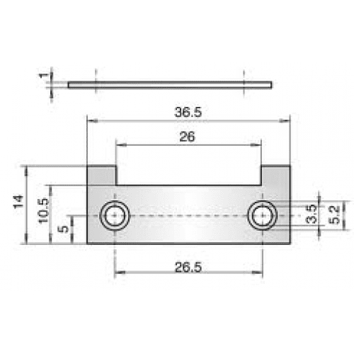 Abloy 434981 Strike Plate only £3.50