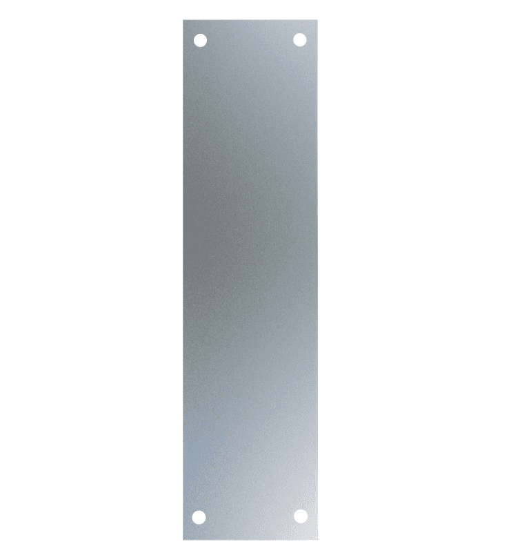 Asec 75mm Wide Plain Aluminium Finger Plates £2.25