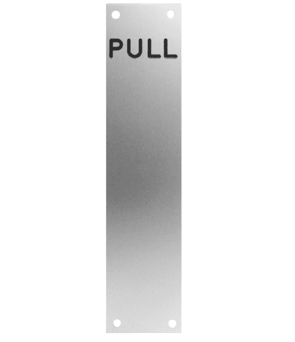 Asec 100 x 75mm Stainless Steel "Push" Plate £5.90