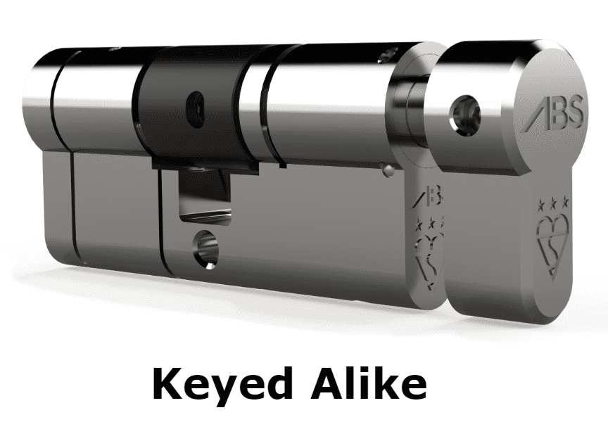 ABS Keyed Alike (Same key) Master Double Cylinders - Best UK Price