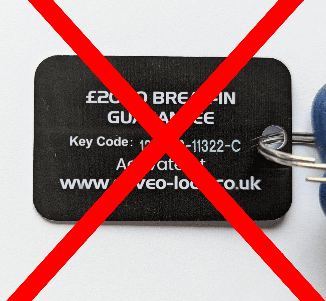 Caveo Genuine Keys Lost Code £5.40 - Next Day Delivery