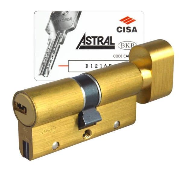 Cisa Astral S Thumbturn Anti-Snap Cylinders - Keyed Alike To Key Code