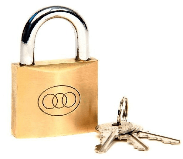 Tri-Circle 263 Brass Padlock £2.90 - next day delivery
