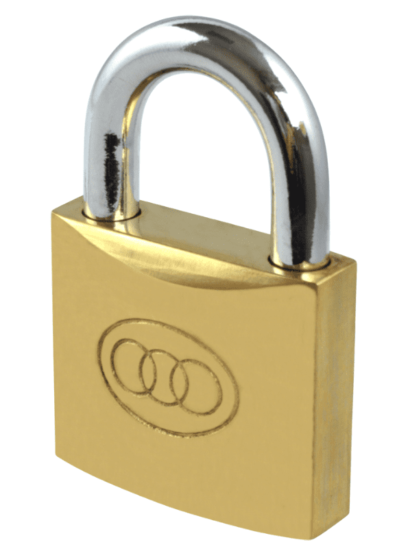 Tri-Circle 264 Brass Padlock £3.20 - next day delivery