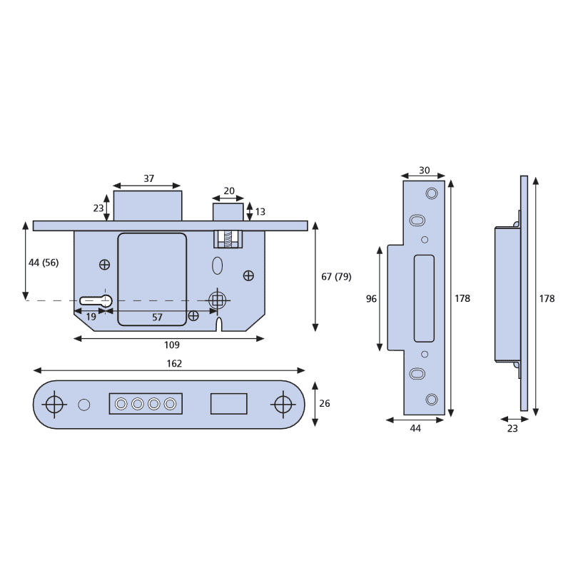 ERA Fortress 5 Lever BS Mortice Sash lock from £14.80