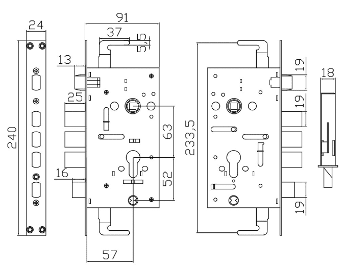 Hooply Security Door Lock £61.00 - Next day delivery