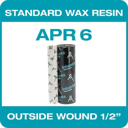 APR6 110mm x 74m T47331IO Wax Resin inkanto by ARMOR APR 6 Ribbon