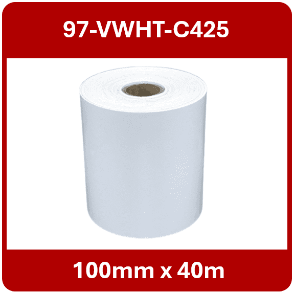 97-VWHT-C425 100mm x 40m Continuous Vinyl Roll
