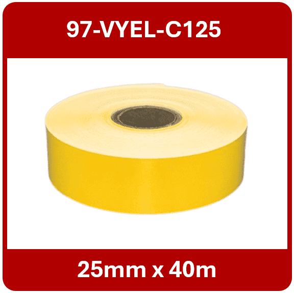 97-VYEL-C125 25mm x 40m Continuous Vinyl Roll