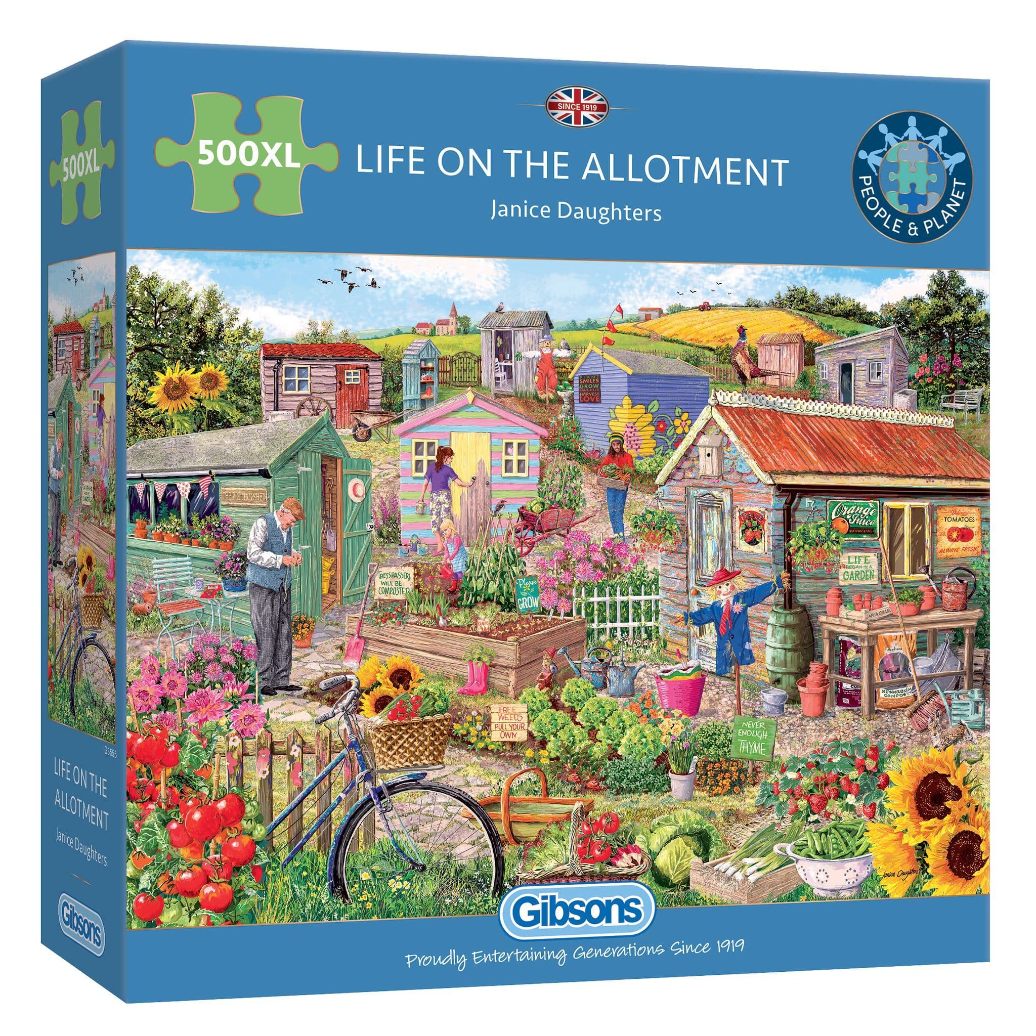 500 XL Piece Jigsaw Puzzle Life On The Allotment Gibsons