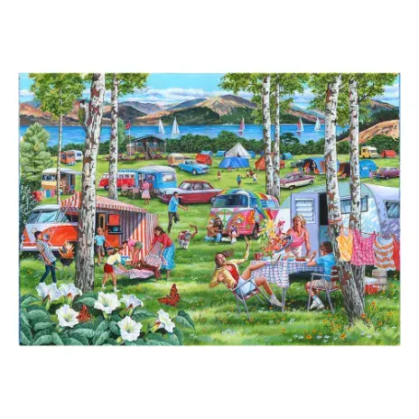 Camping Chaos HOP BIG 500 XL Piece Jigsaw Puzzle