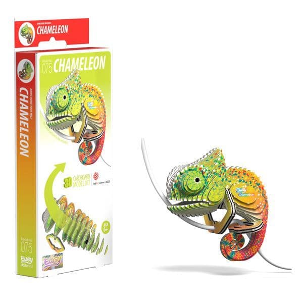 Chameleon Eugy 3D Cardboard Model Kit