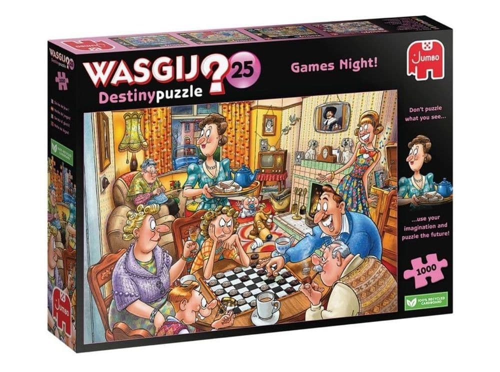 Destiny 25 Games Night Wasgij 1000 Piece Jigsaw Puzzle