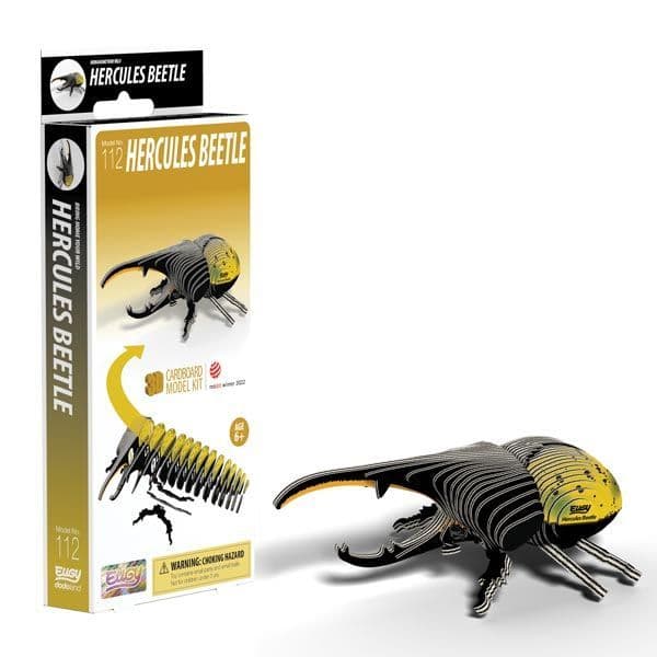 Hercules Beetle Eugy 3D Cardboard Model Kit
