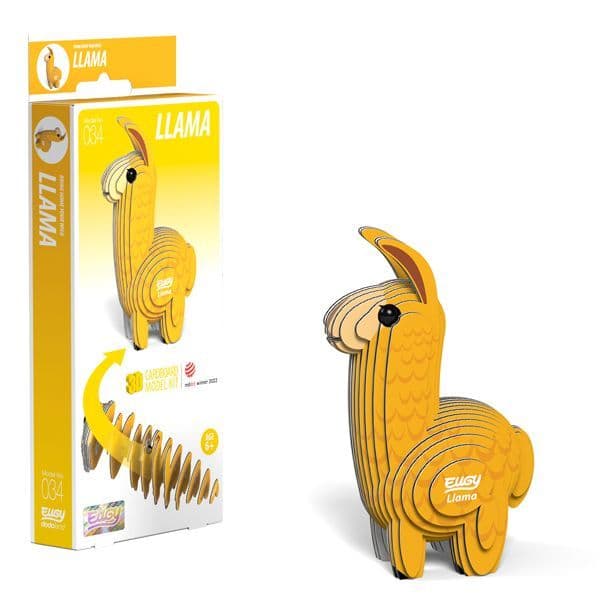 Llama Eugy 3D Cardboard Model Kit