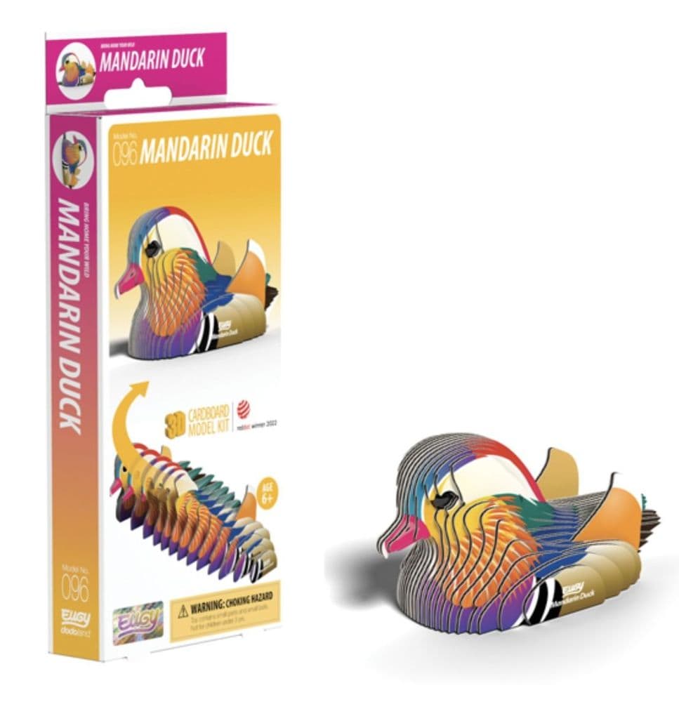 Mandarin Duck Eugy 3D Cardboard Model Kit