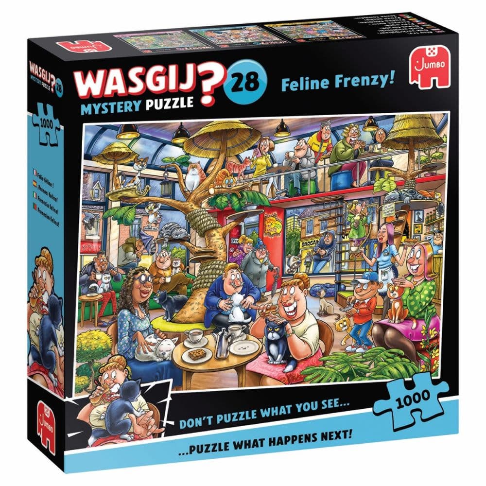 Mystery 28 Feline Frenzy Wasgij 1000 Piece Jigsaw Puzzle