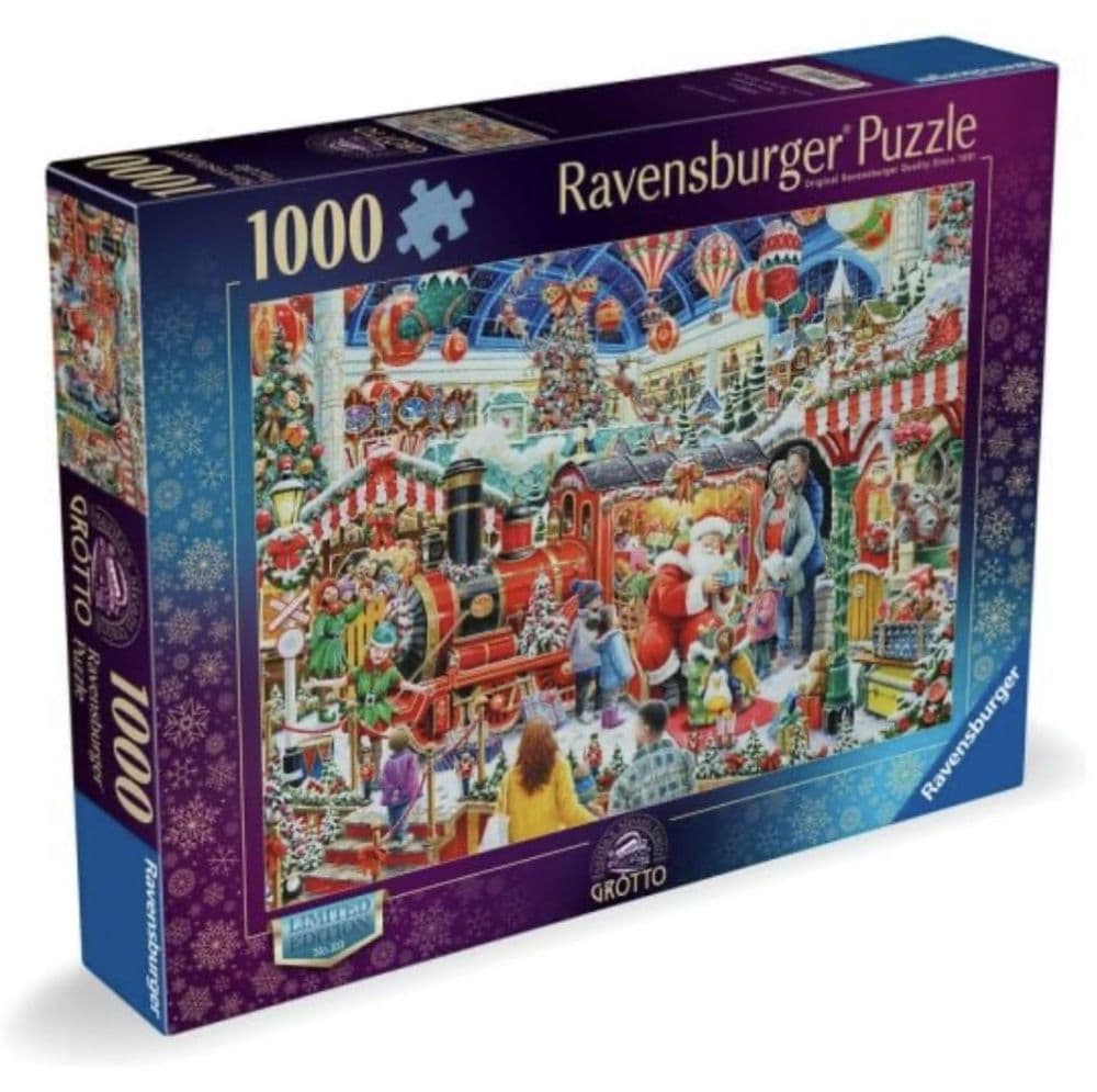 Santas Steam Train Grotto Ravensburger 1000 Piece Jigsaw Puzzle