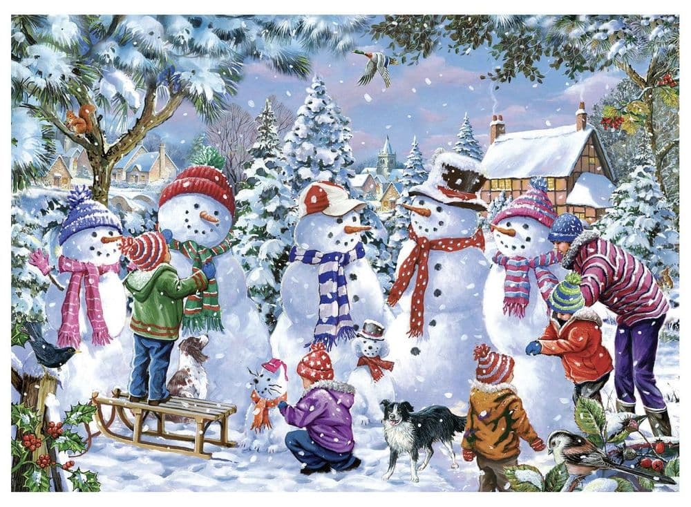 Seven Silly Snowmen HOP 1000 Piece Jigsaw Puzzle