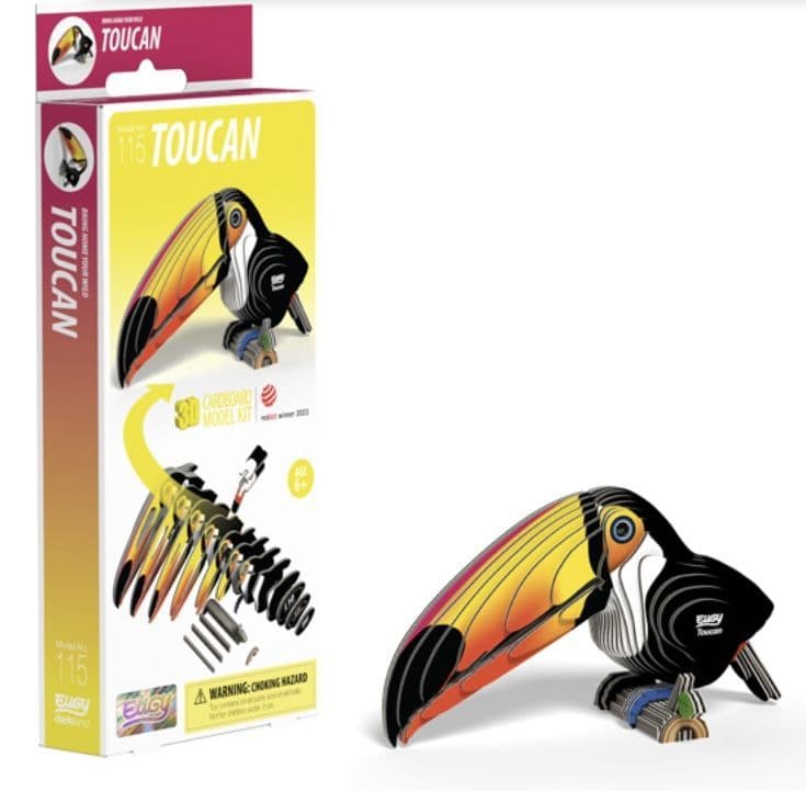 Toucan Eugy 3D Cardboard Model Kit