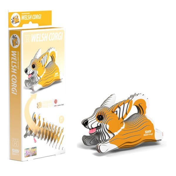 Welsh Corgi Eugy 3D Cardboard Model Kit