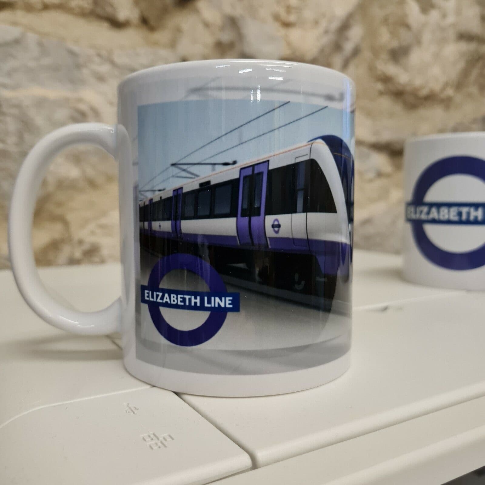 Class 345 Aventra Crossrail train Elizabeth Line mug cup underground ...