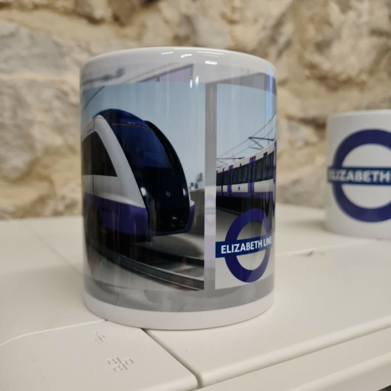 Class 345 Aventra Crossrail train Elizabeth Line mug cup underground ...