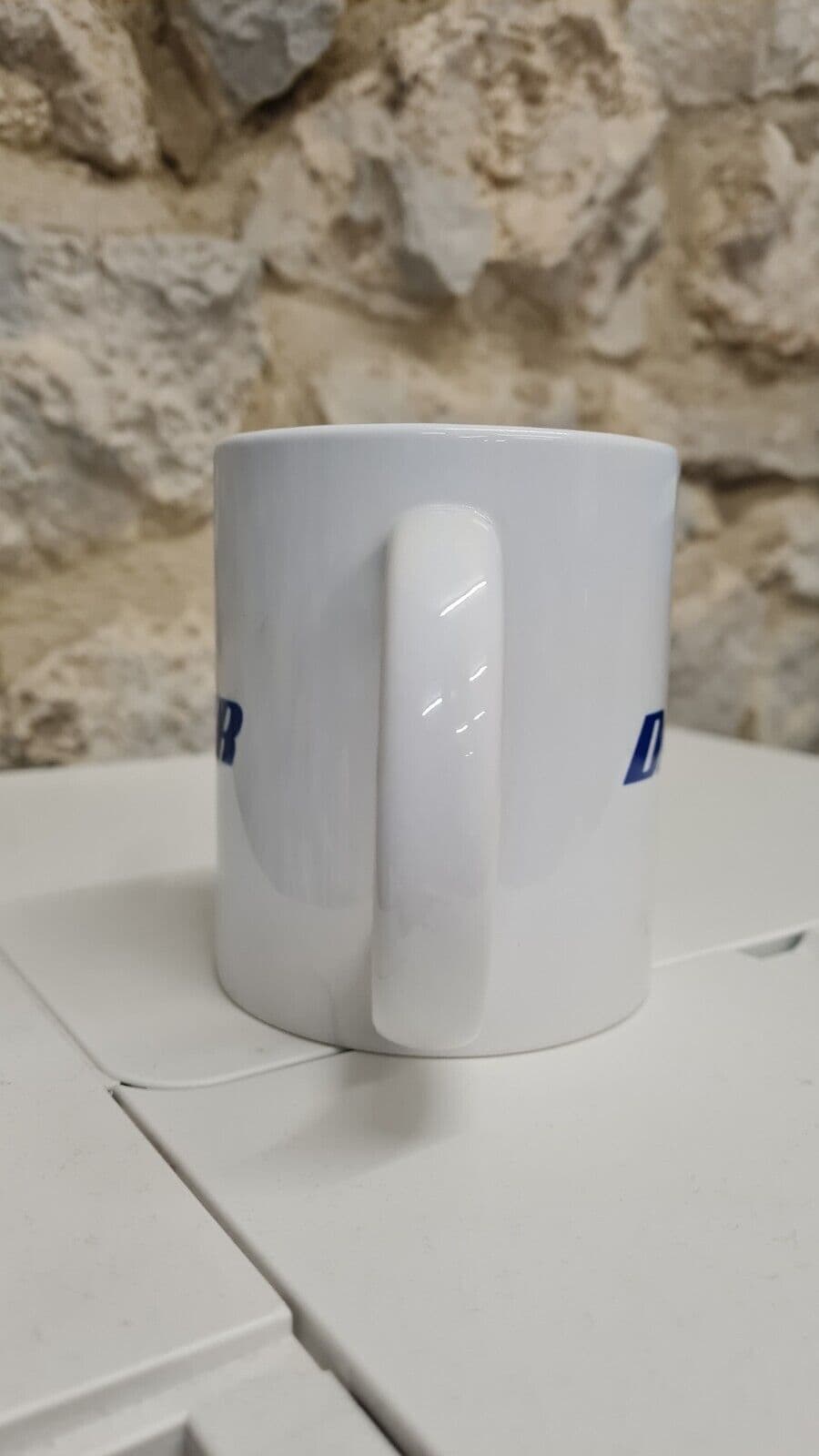 Dan Air Airways Aircraft cup mug 1980s branding