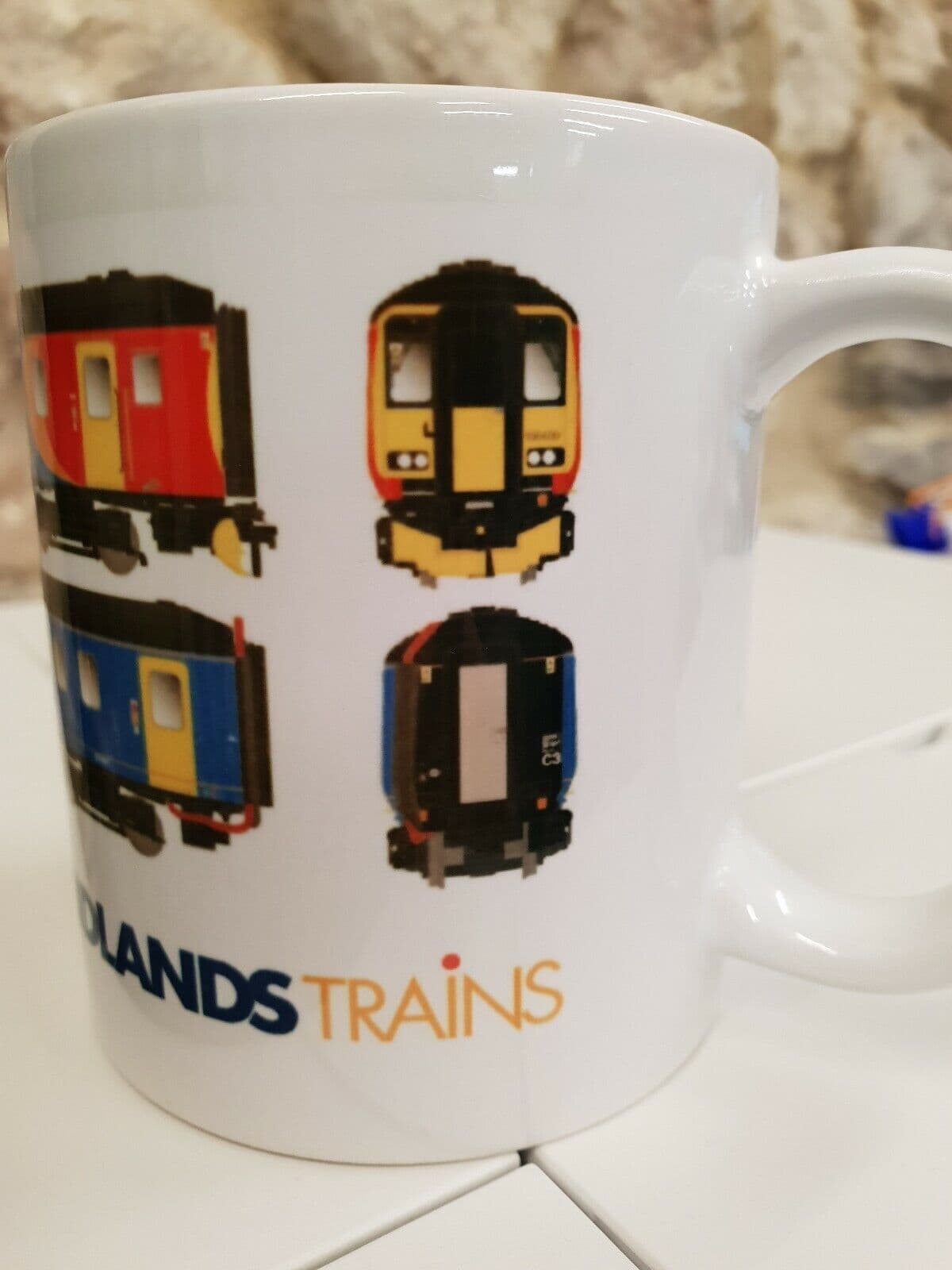 East Midlands Livery Class 156 train Network British Rail Railway Cup Mug