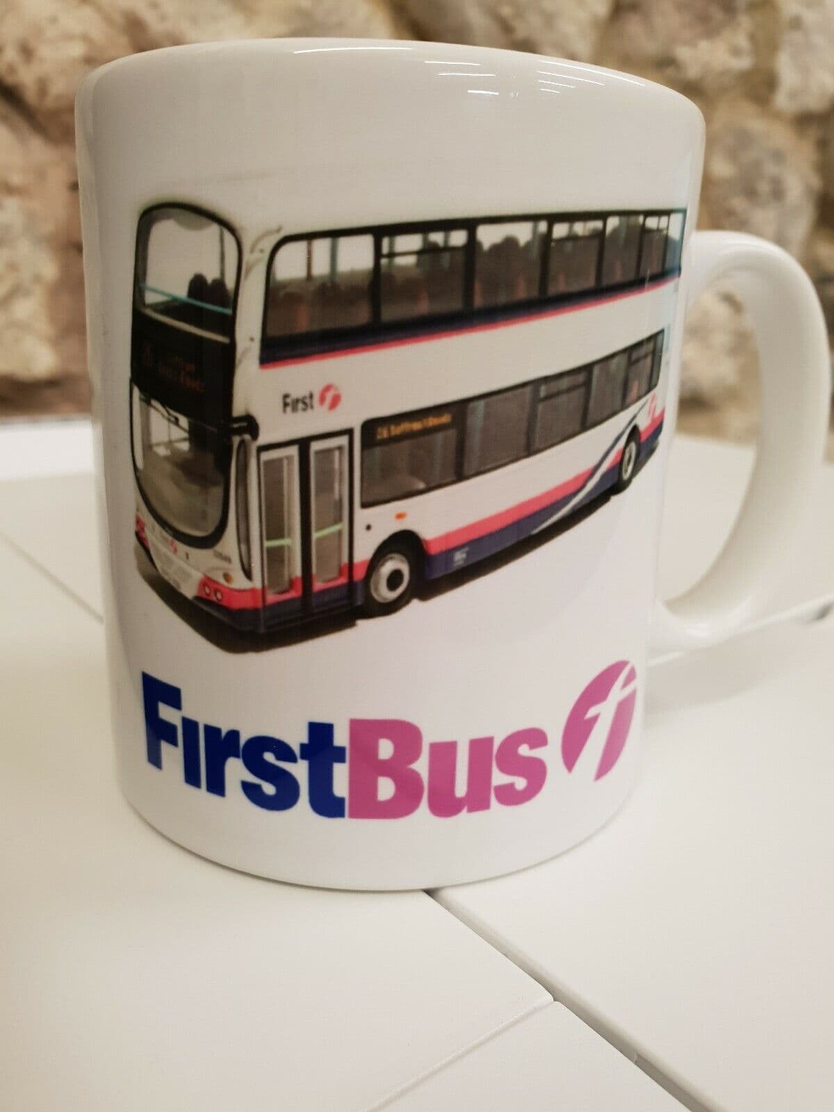 First Bus Transport Cup Mug Wright Enviro 400 buses in Firstbus Livery