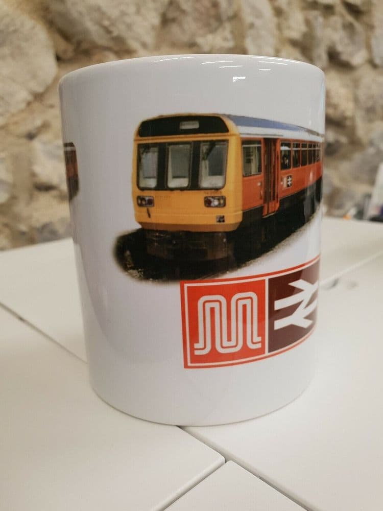 GMPTE class 142 Pacer train Manchester livery British Rail Railway Cup Mug