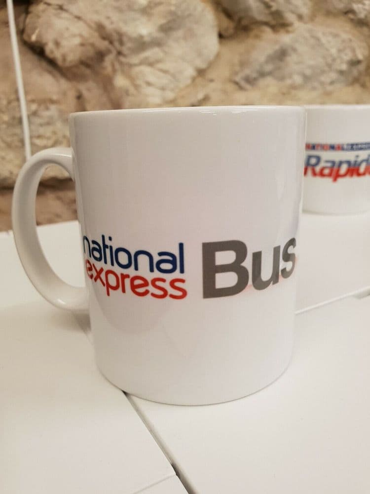 National Express Bus Logo and Graphic Cup Mug NBC driver enthusiast buses