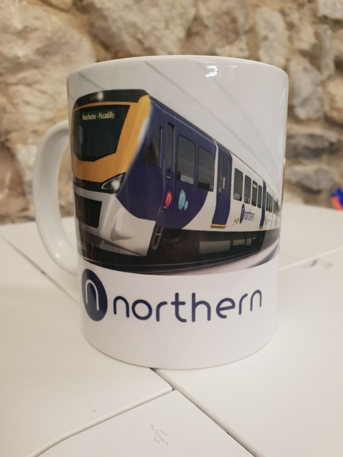 Northern Rail class 195 new livery cup mug train Network British Rail ...