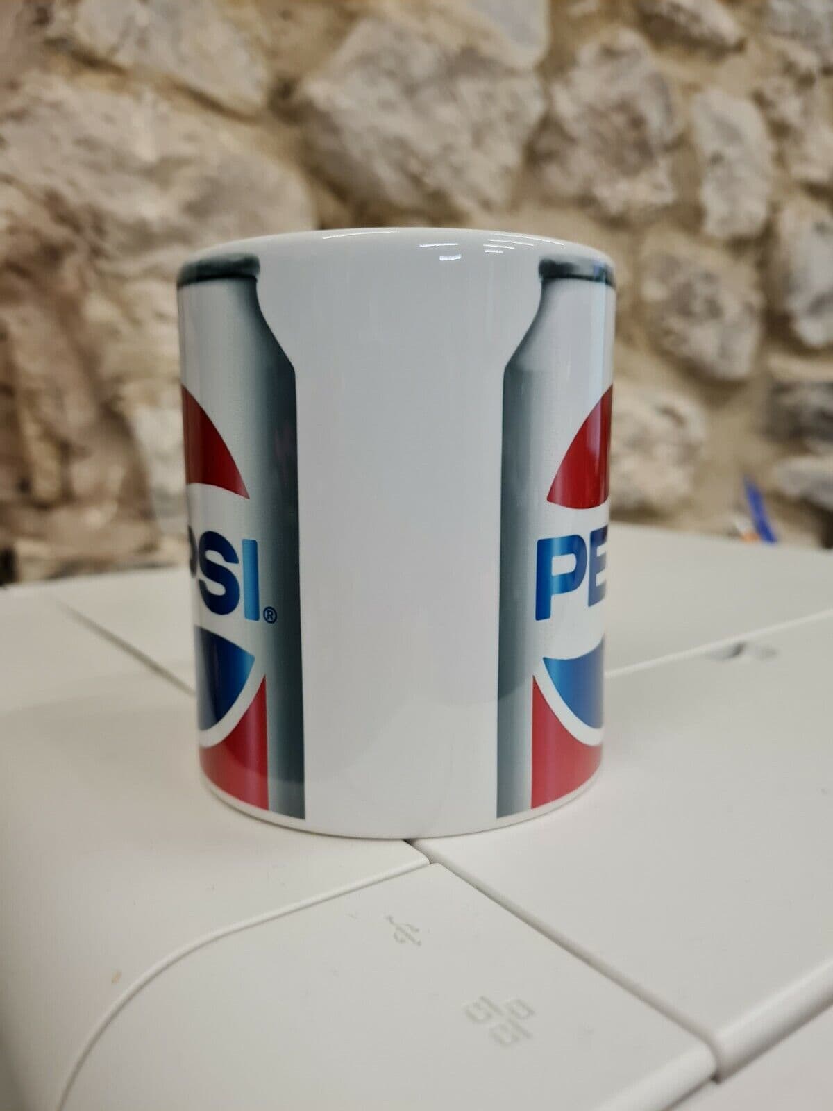 Pepsi can mug cup 80s retro vintage cola 1980s style coca cola