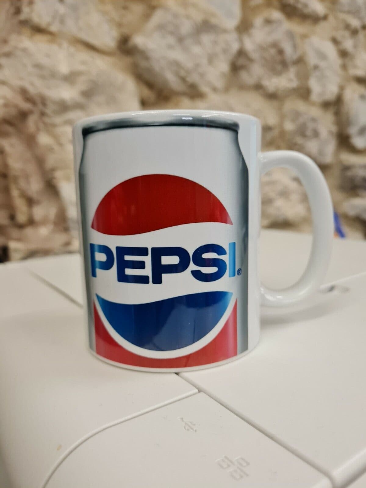 Pepsi can mug cup 80s retro vintage cola 1980s style coca cola