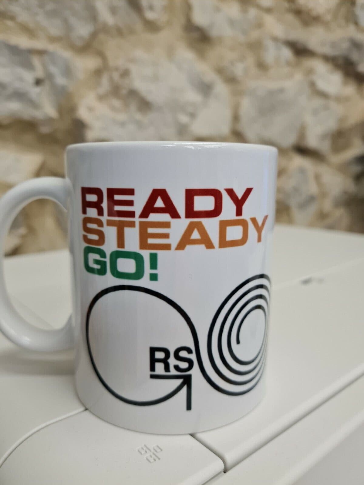 Ready Steady Go inspired 1960 s logo Cup Mug Pop Music TV show sixties