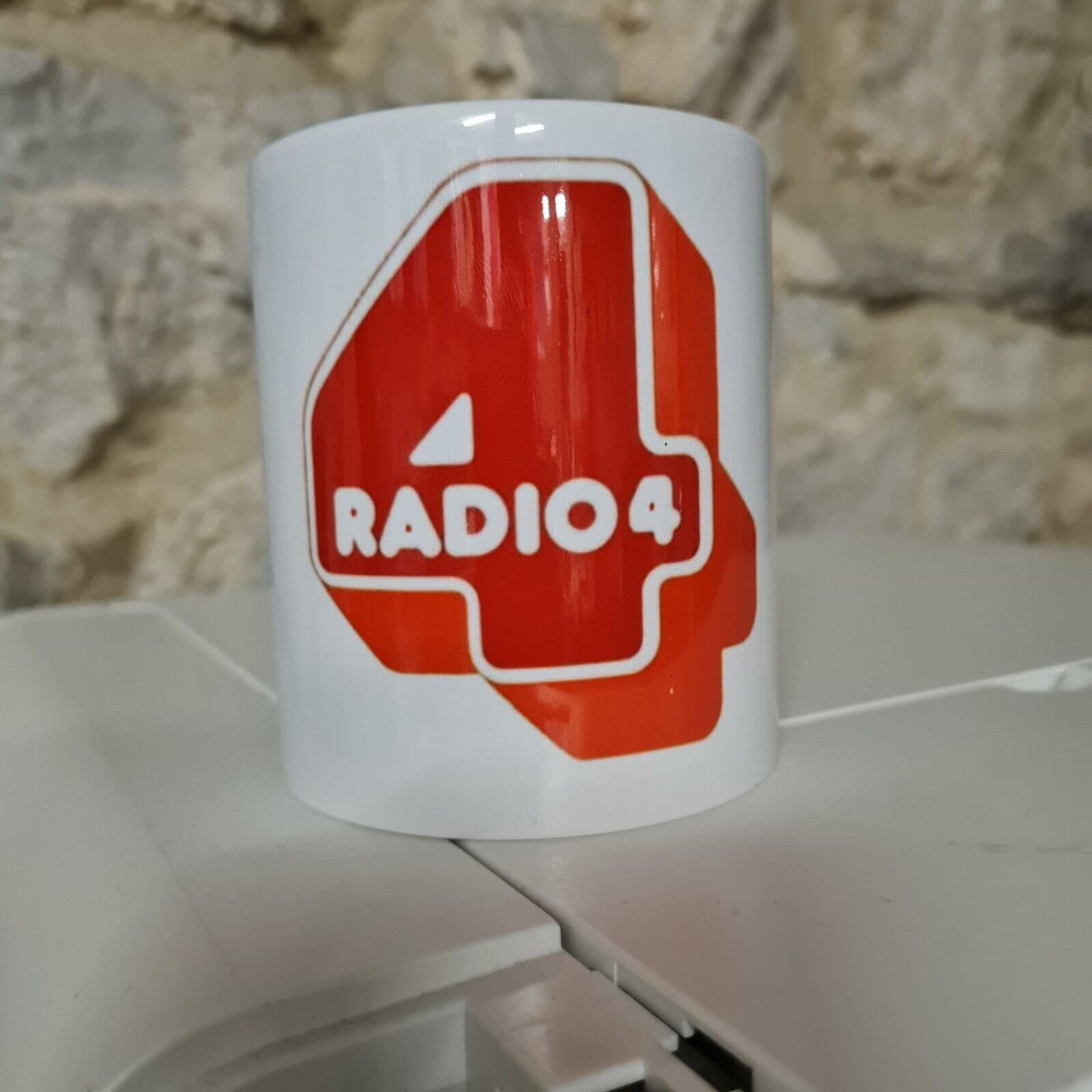 Retro Radio 4 FM logo mug cup 1978 Four