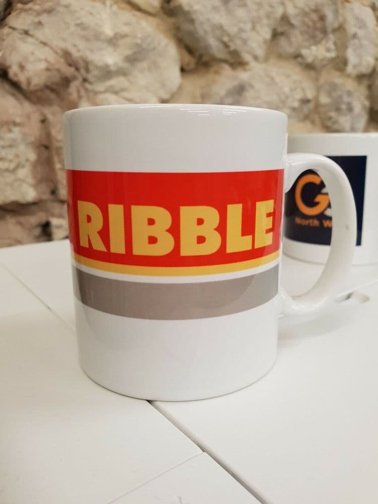 Ribble Bus Motor Services Cup Mug 1980s livery Preston Carlisle Liverpool