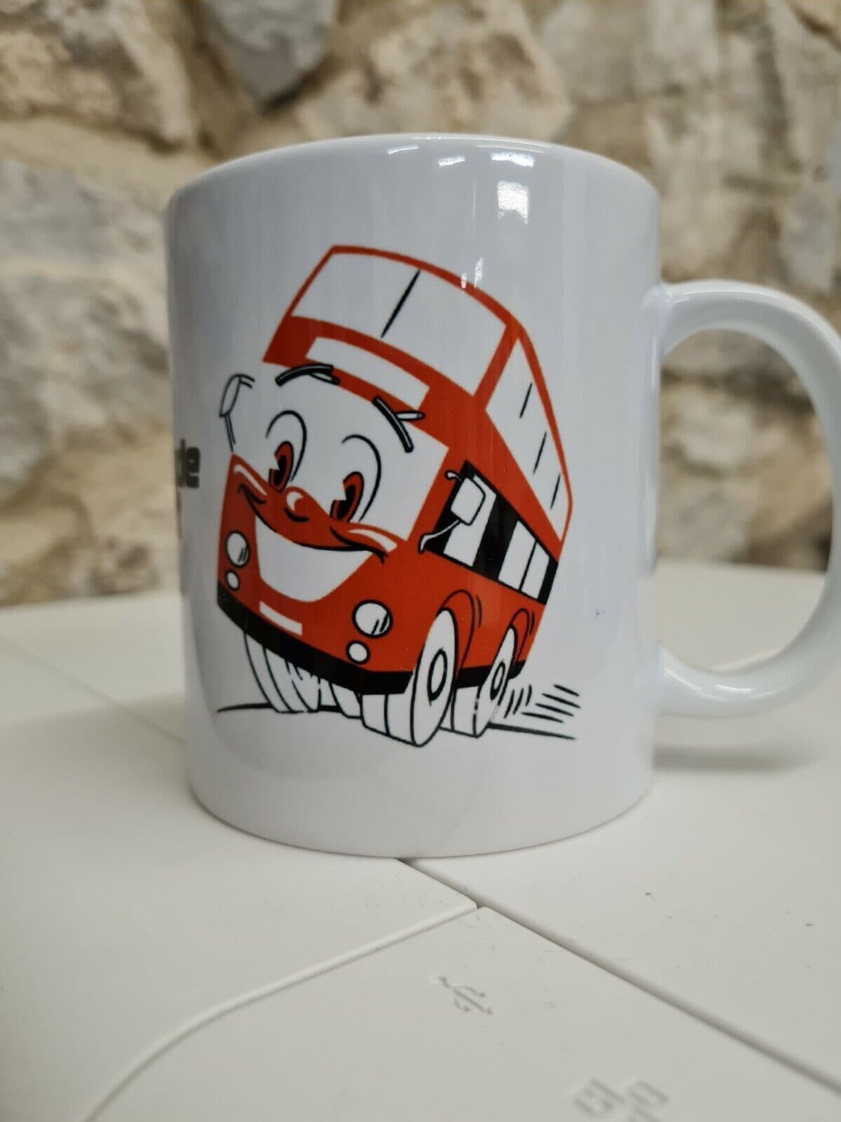 Strathclyde Transport Happy Bus Glasgow Buses Cup Mug 1980s 90s