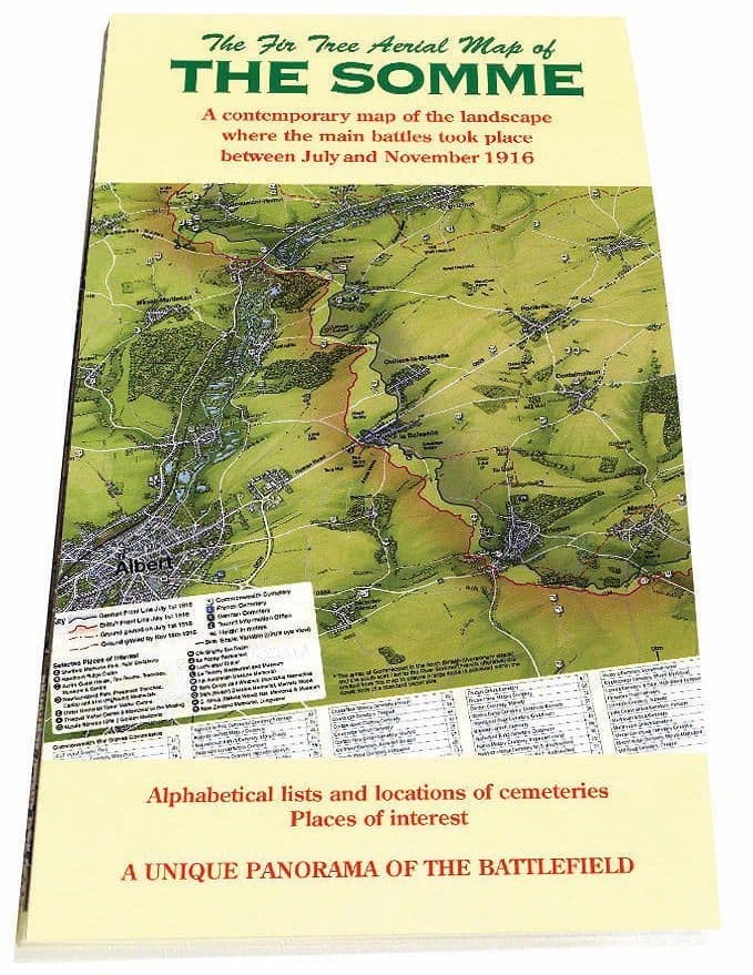 Fir Tree Map of The Somme - Folded