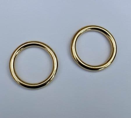 25mm Solid Brass Heavy O Ring