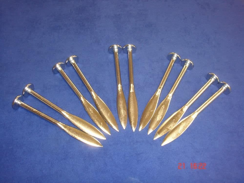 5 x Footprint Pair of Line Pins Brick Block Laying Original Sheffield ...