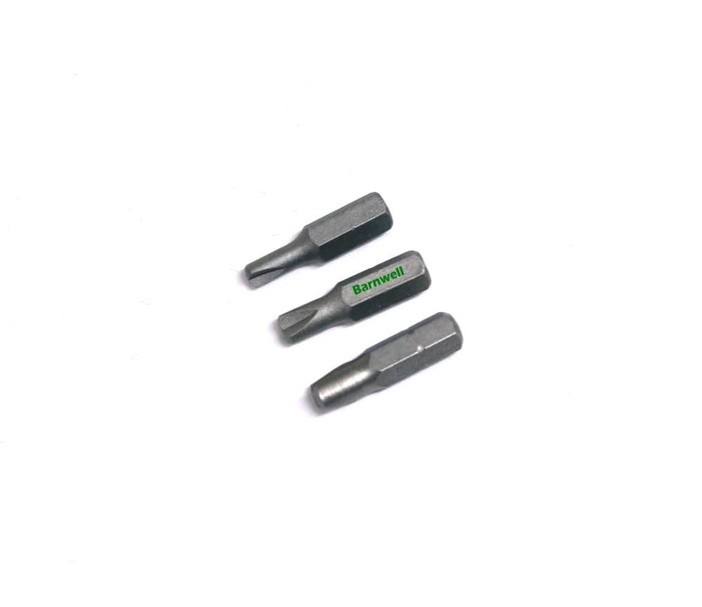 Barnwell Set of 3 Security Tamper proof 'CLUTCH' head screwdriver bits ...