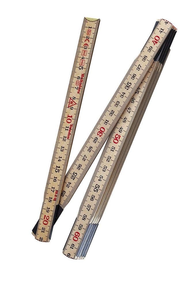 Hultafors 2m Metric ONLY Wooden Folding Rule Ruler