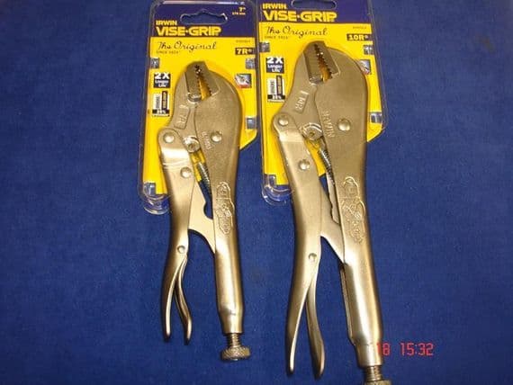 Irwin Vise Grip Straight Jaw Locking Plier Cutter Set ViseGrip Mole ...