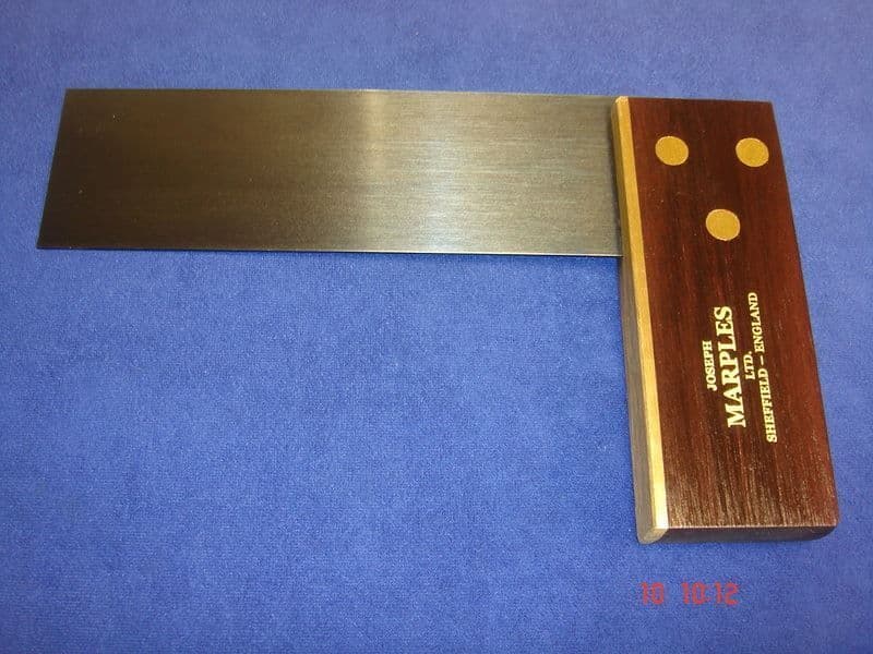 Joseph Marples Rosewood Carpenters Try Square 152mm 6" Brass Sheffield 19D