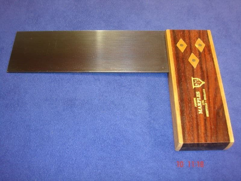Joseph Marples Rosewood Carpenters Try Square 152mm 6" Brass "TRIAL" T06