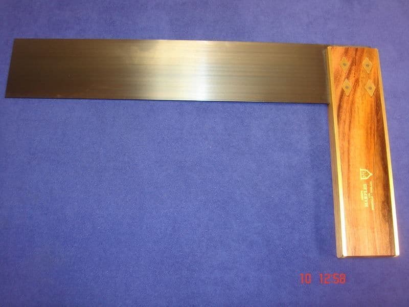 Joseph Marples TRIAL T12 Rosewood Carpenters Try Square 310mm 12" Brass ...